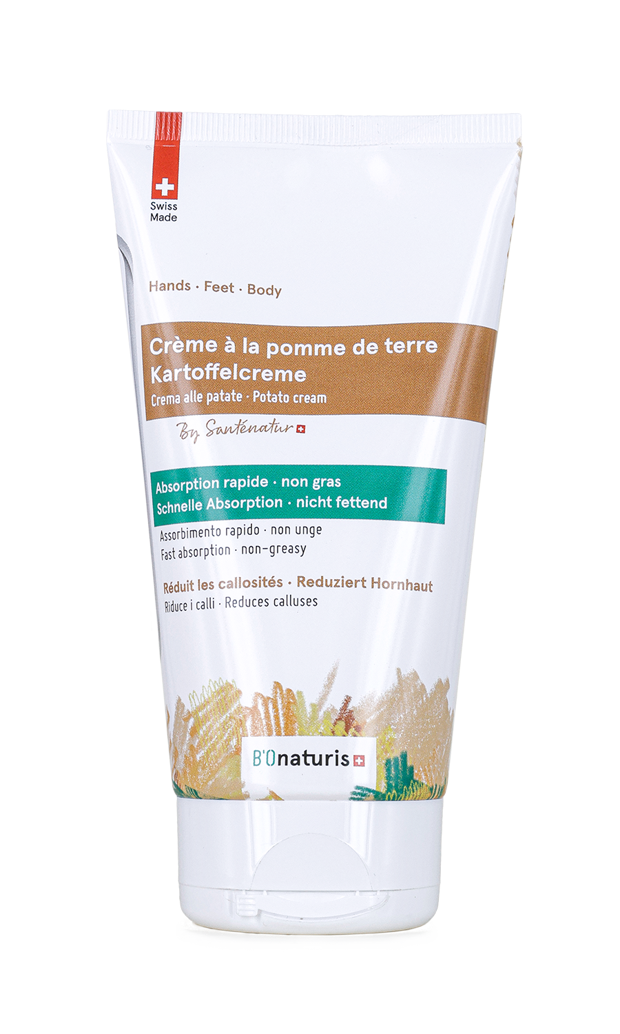 Crème classique à la pomme de terre pour corps et mains | Bionaturis